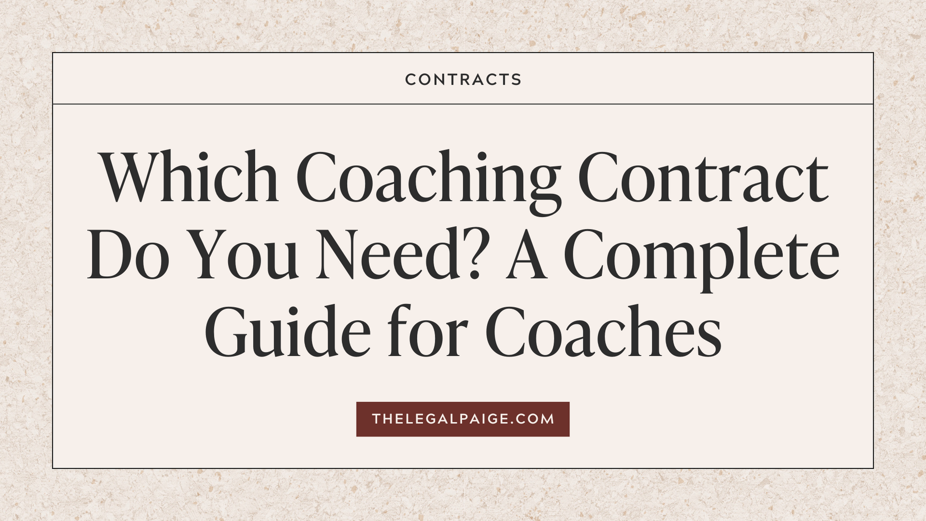 Which Coaching Contract Do You Need? A Complete Guide for Coaches — The ...