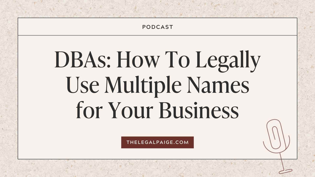 DBA's: How to Legally Use Multiple Names for Your Business — The Legal ...