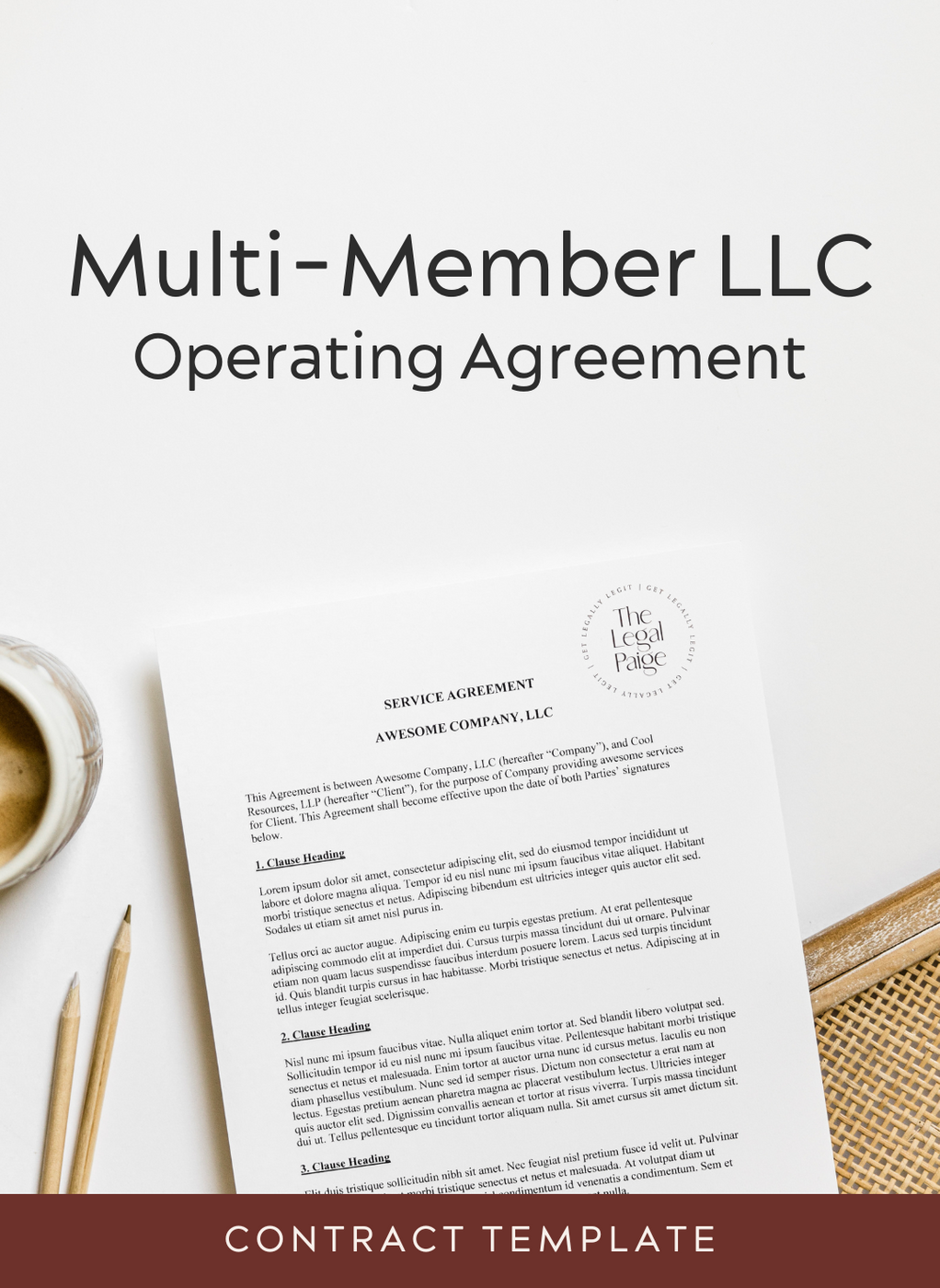 Customizable Multi-Member LLC Operating Agreement Template — The Legal ...